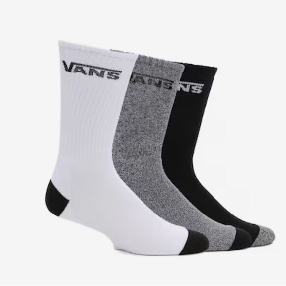 Vans | Underwear & Socks | Vans Multicolor 3pk Crew Sock | Poshmark